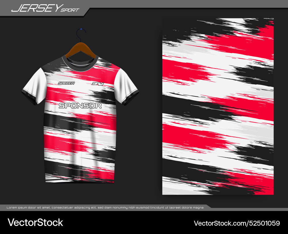 Sports geometric racing jersey design Royalty Free Vector