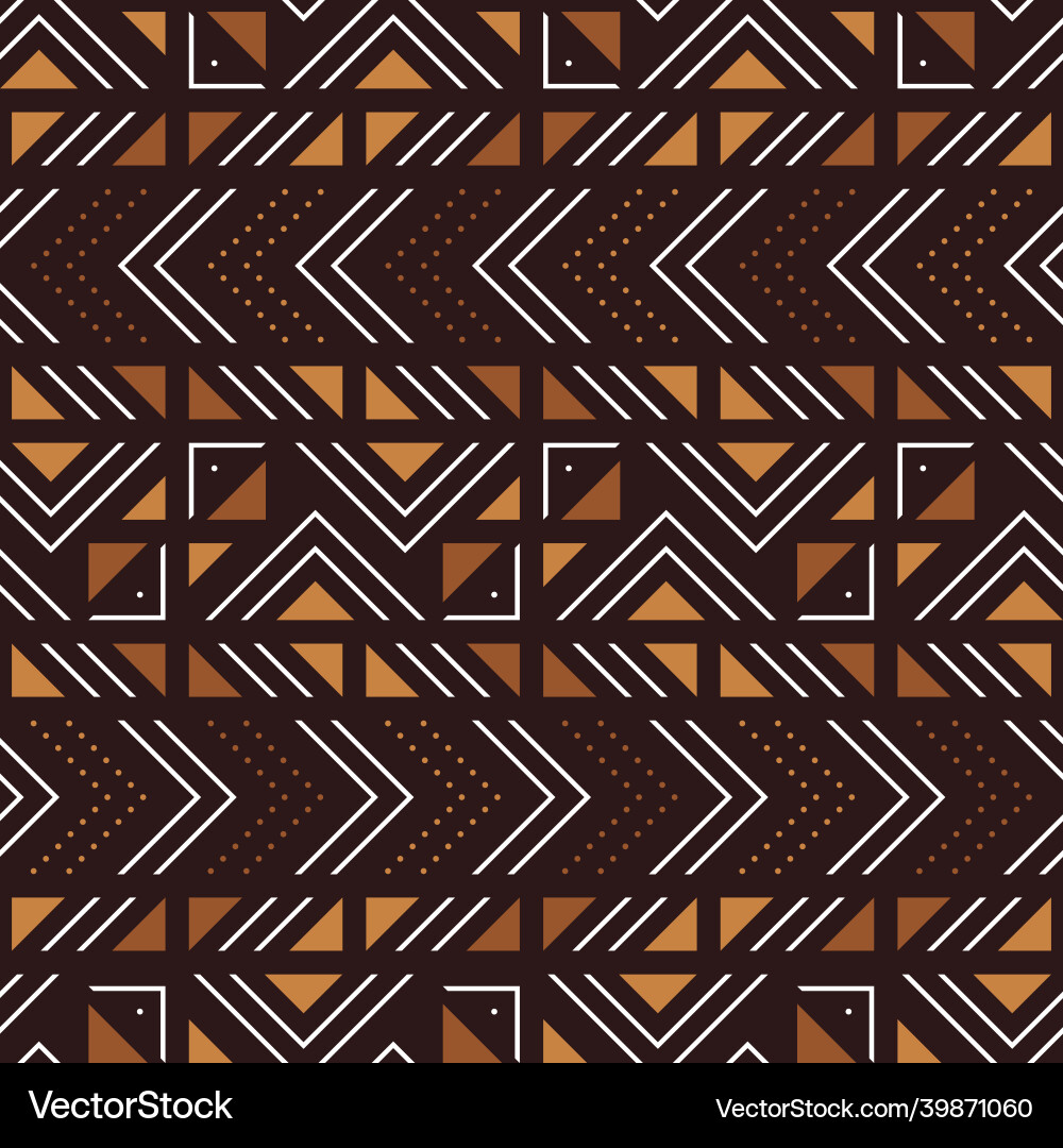 African print fabric seamless tribal pattern Vector Image