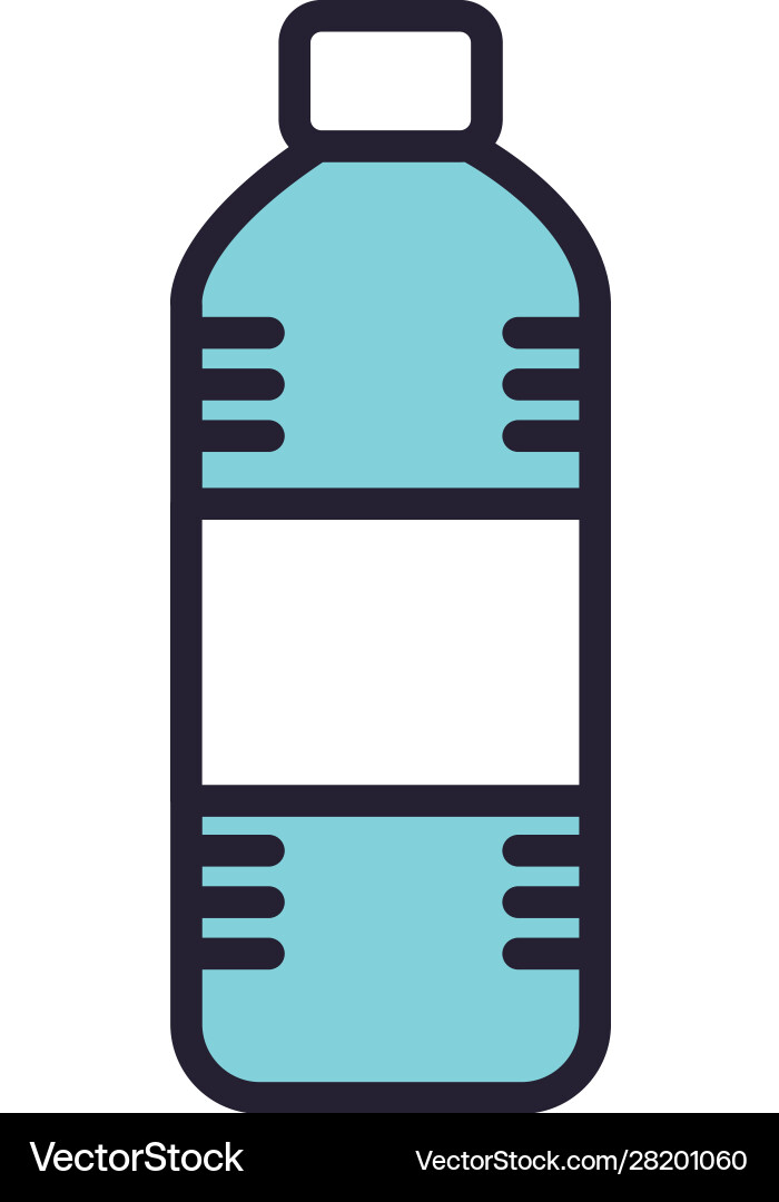 Bottle water drink isolated icon Royalty Free Vector Image