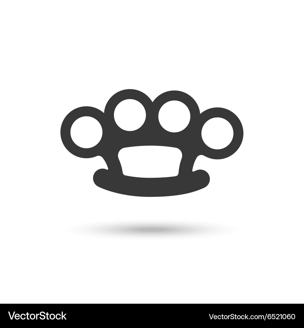 Brass knuckles icon Royalty Free Vector Image - VectorStock