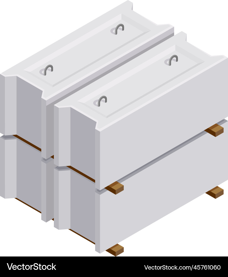 Concrete cement block composition Royalty Free Vector Image