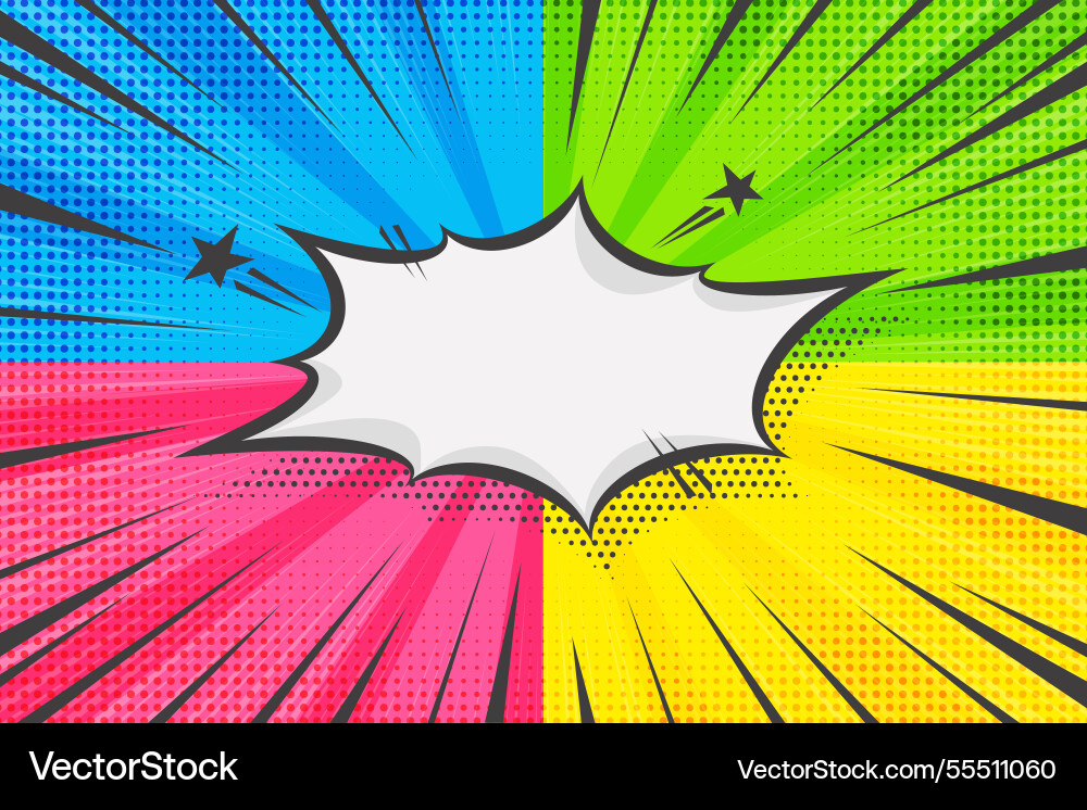 Pop art cartoon background comic book superhero Vector Image