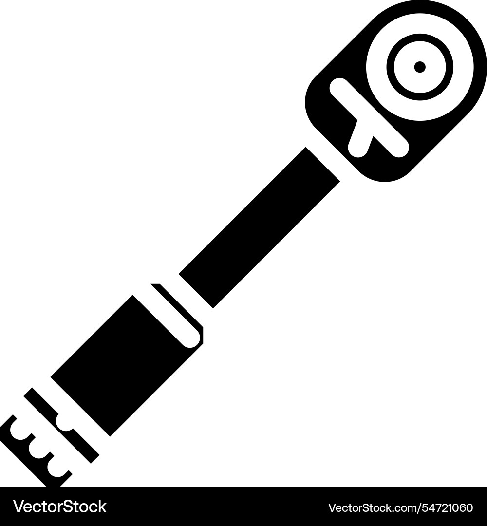 Torque wrench car repair tool glyph icon Vector Image