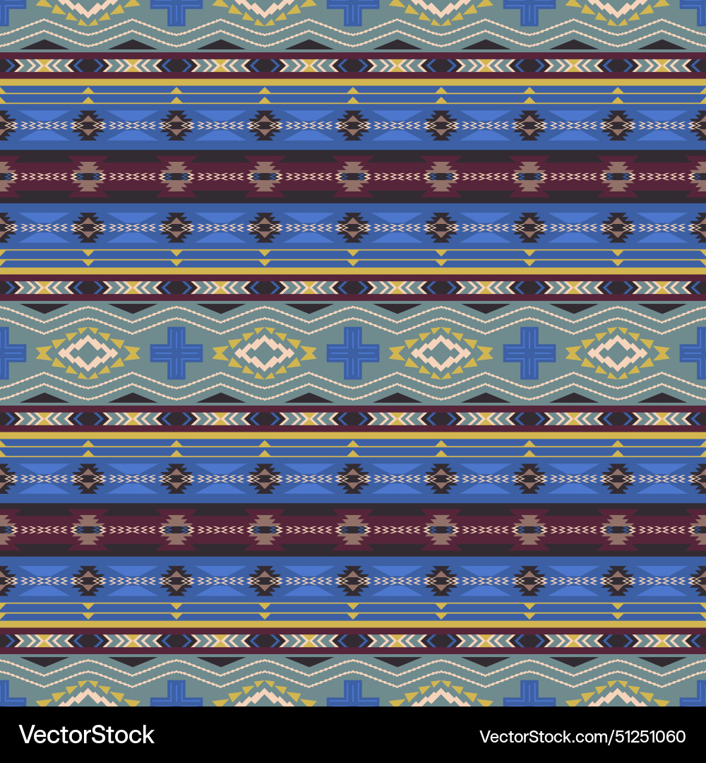 Tribal ethnic geometric seamless pattern Vector Image