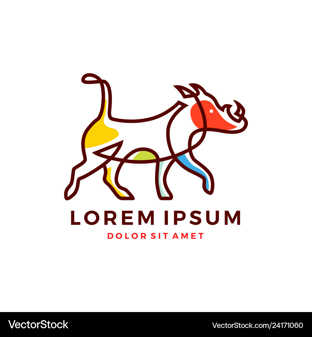 Warthog logo Royalty Free Vector Image - VectorStock