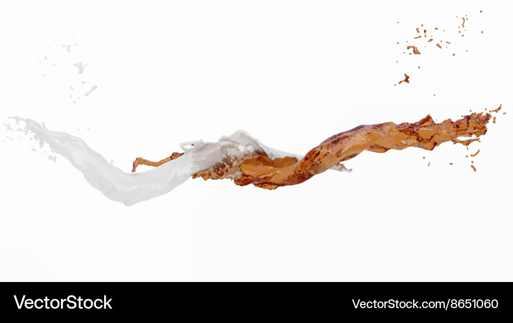 Water splash isolated 3d Royalty Free Vector Image