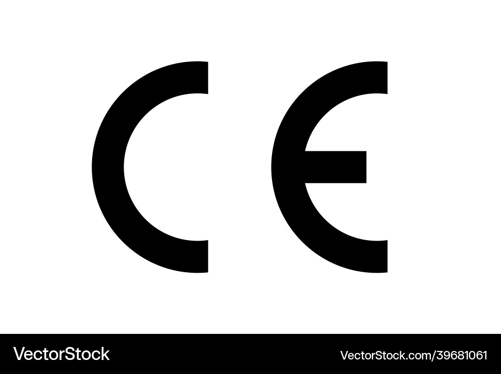 Ce marking symbol isolated on white background Vector Image