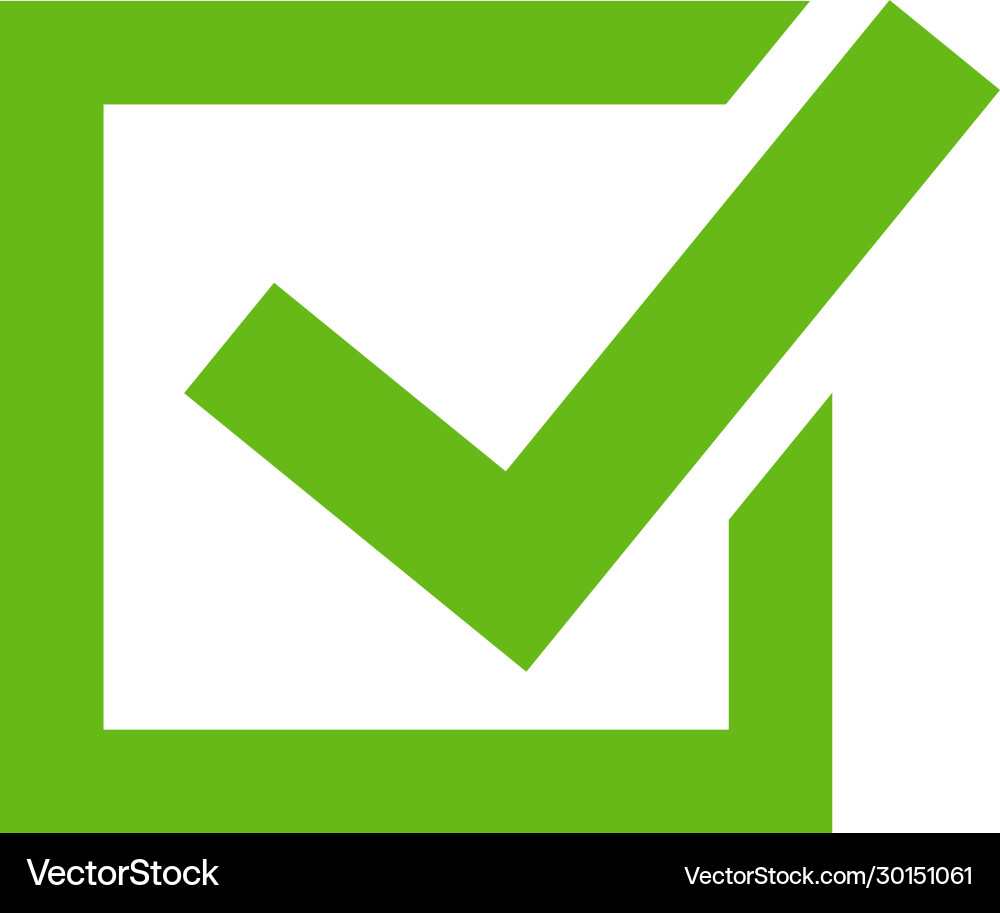 Check mark - list icon design template Royalty Free Vector