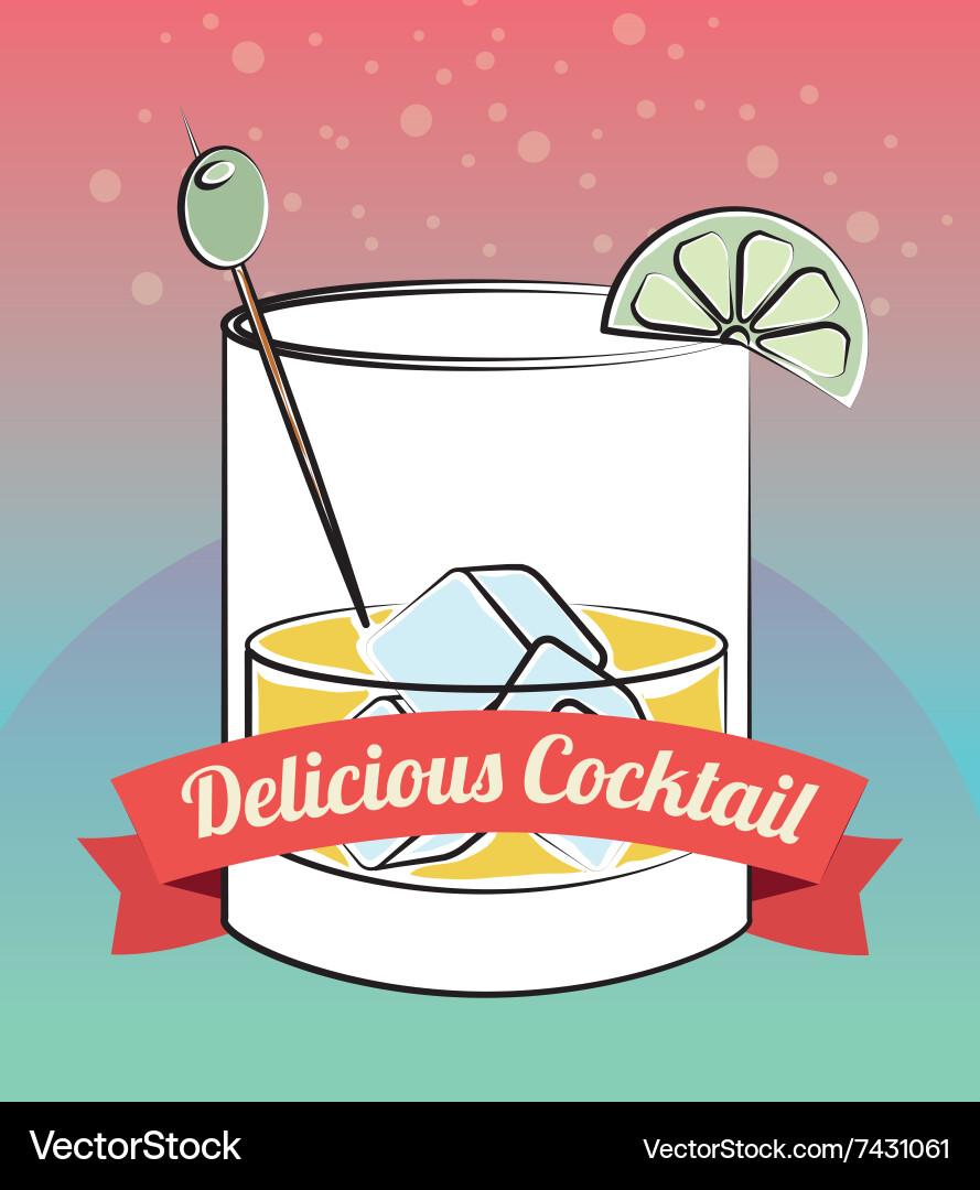 Cocktail bar menu Royalty Free Vector Image - VectorStock