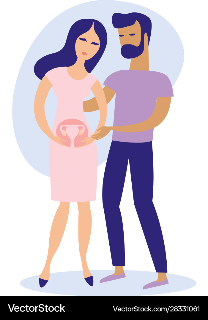 Couple Facing Infertility Royalty Free Vector Image