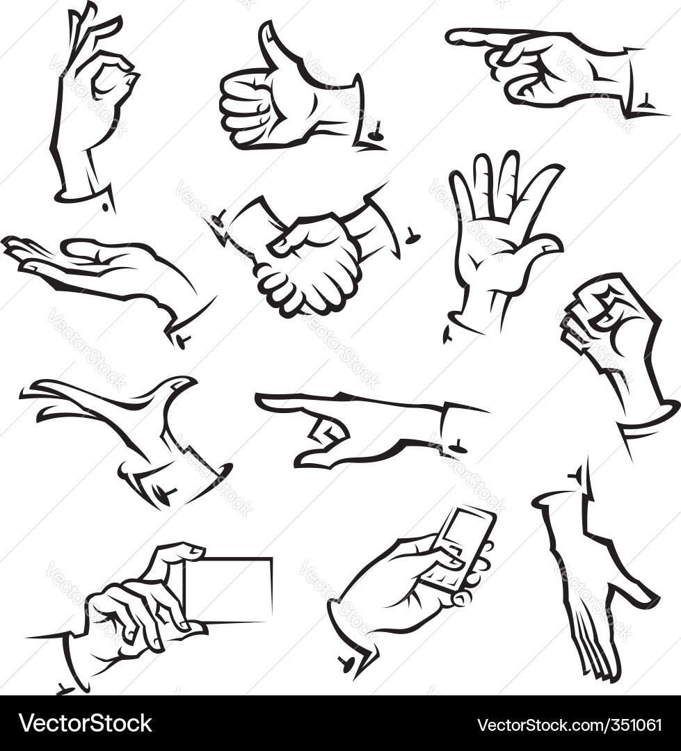 Hands Royalty Free Vector Image - VectorStock