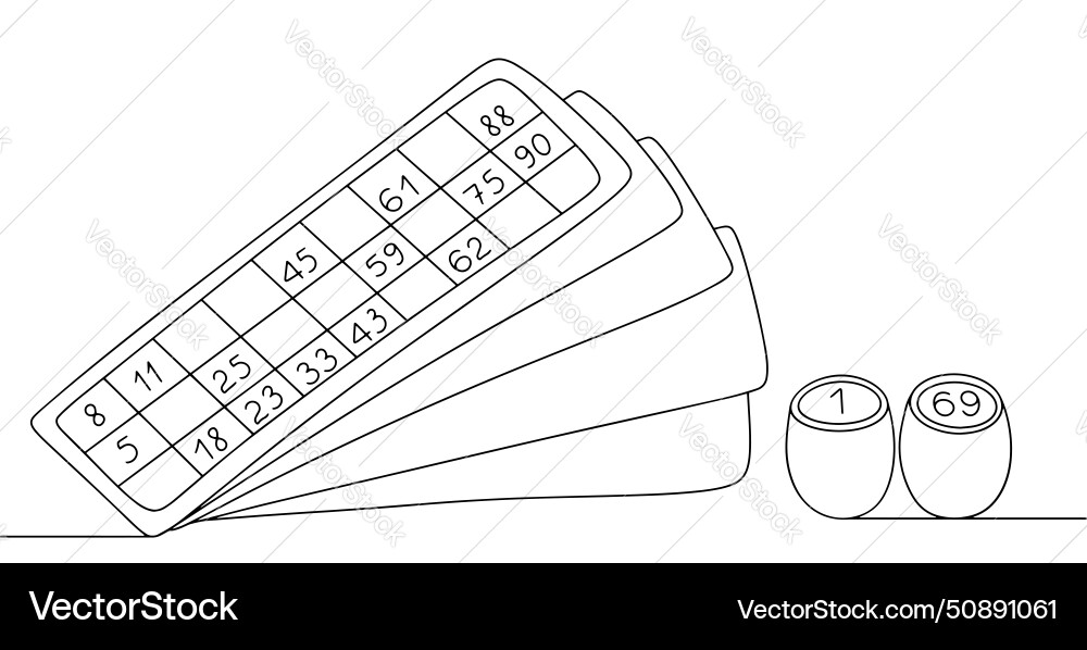 Lotto board game Royalty Free Vector Image - VectorStock