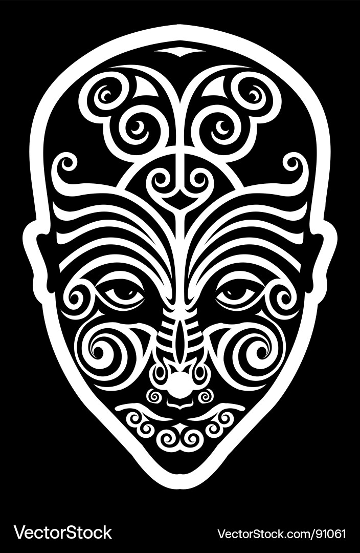 Maori Moko Tattoo Royalty Free Vector Image - VectorStock