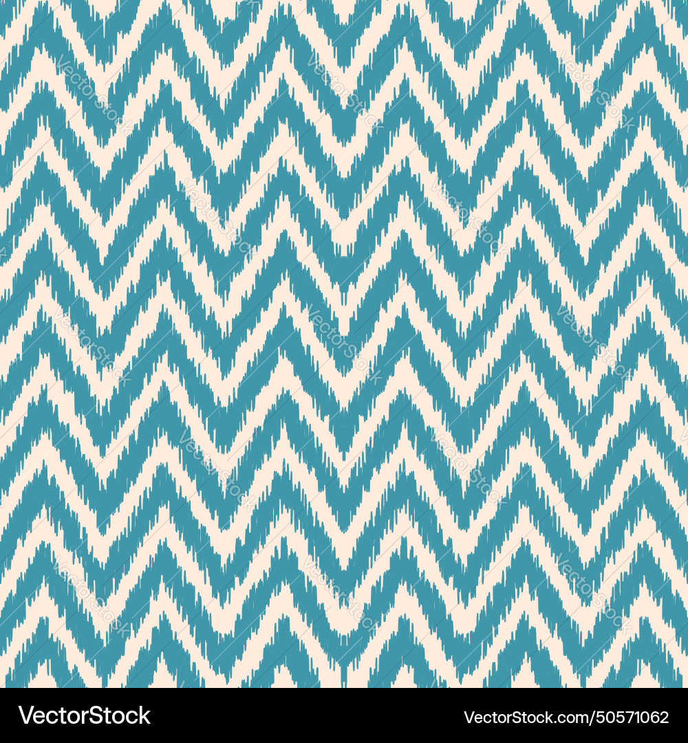 Blue white rough chevron decorative pattern Vector Image