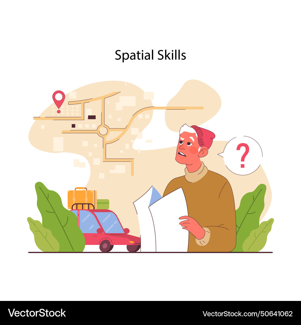 Cognitive skill human function ability Royalty Free Vector