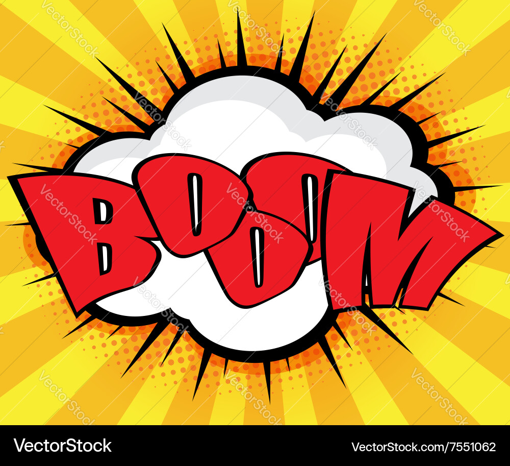 Comic Speech Bubble Background Royalty Free Vector Image