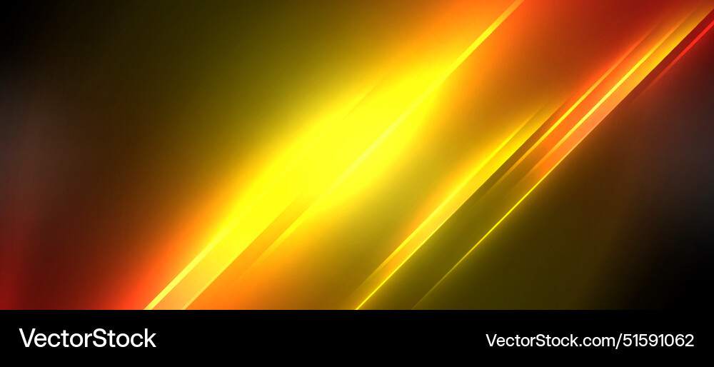 Neon dynamic diagonal light rays background Vector Image