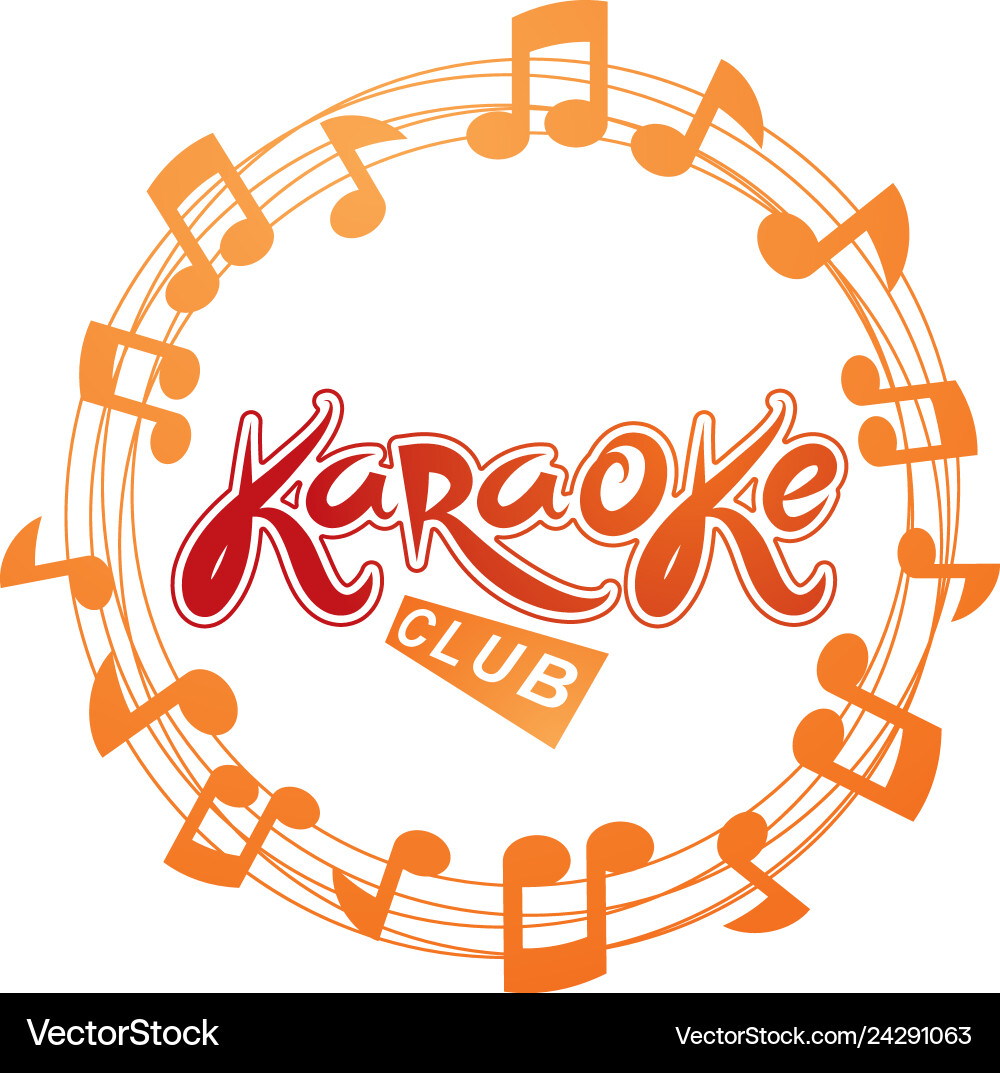 Karaoke Night Background Royalty Free Vector Image