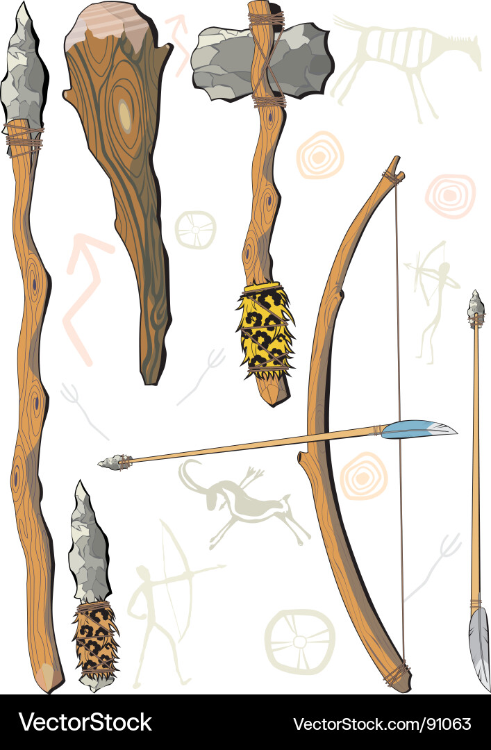 Set of weapons Royalty Free Vector Image - VectorStock