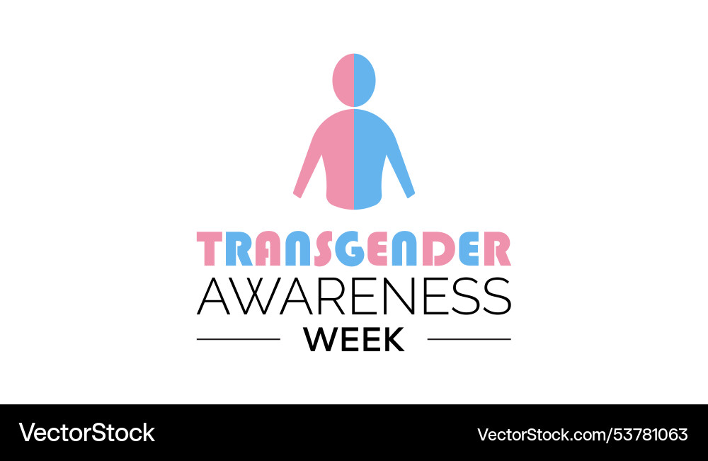 Transgender awareness week Royalty Free Vector Image