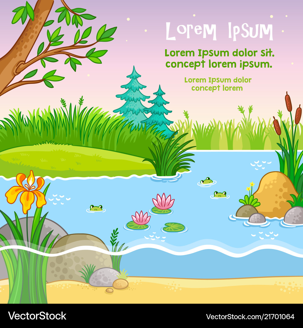 Background with nature Royalty Free Vector Image