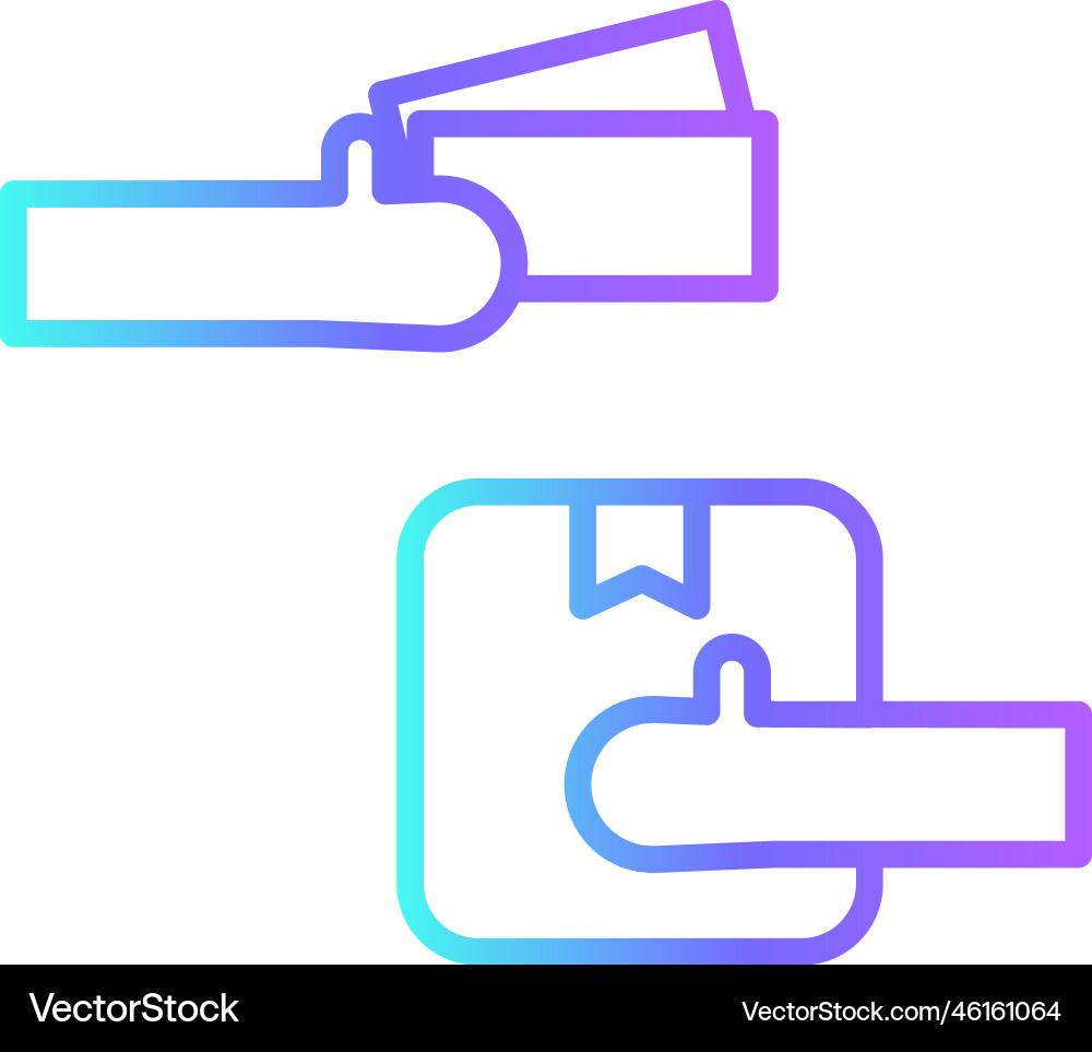 Cod cash on delivery service icons Royalty Free Vector Image