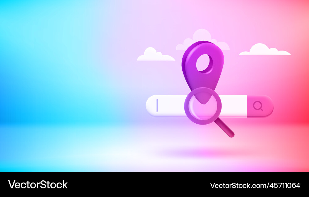 Searching the way in internet with tab Royalty Free Vector