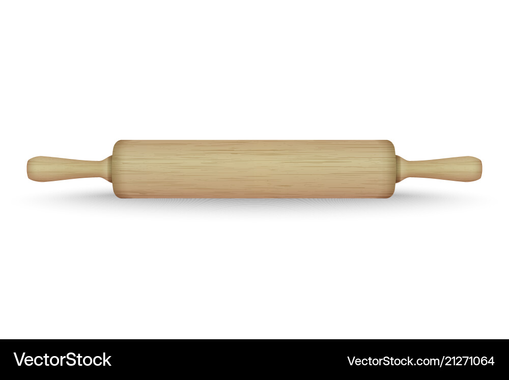Wooden rolling pin Royalty Free Vector Image - VectorStock