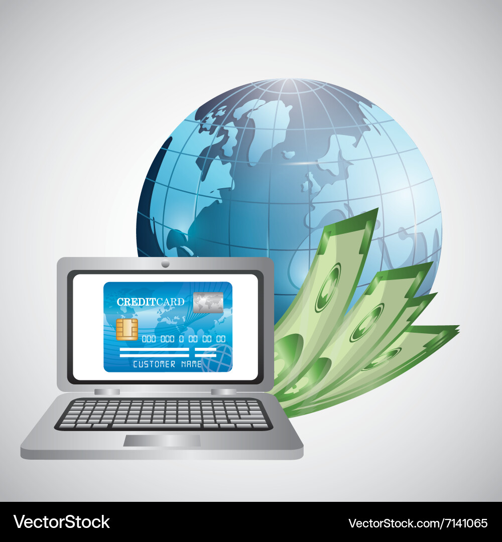 Money and global economy Royalty Free Vector Image