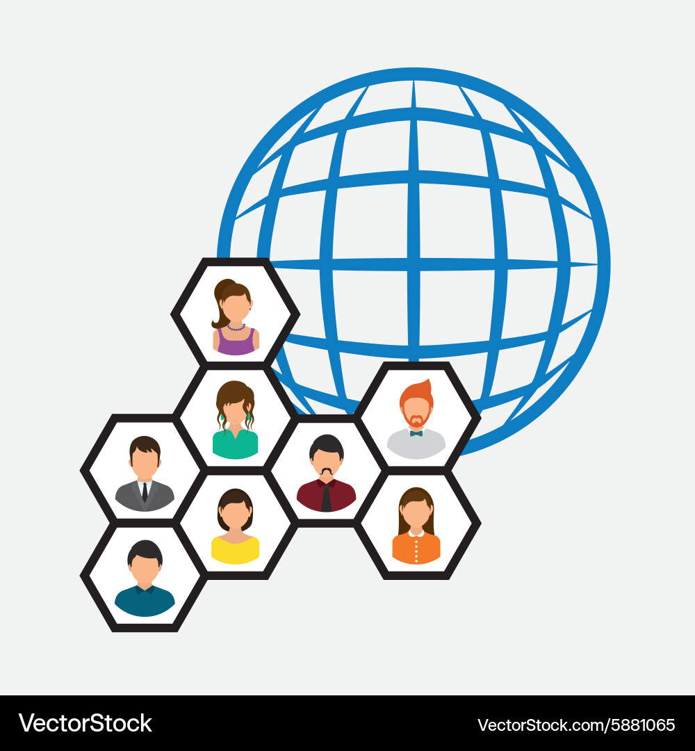 Network design Royalty Free Vector Image - VectorStock