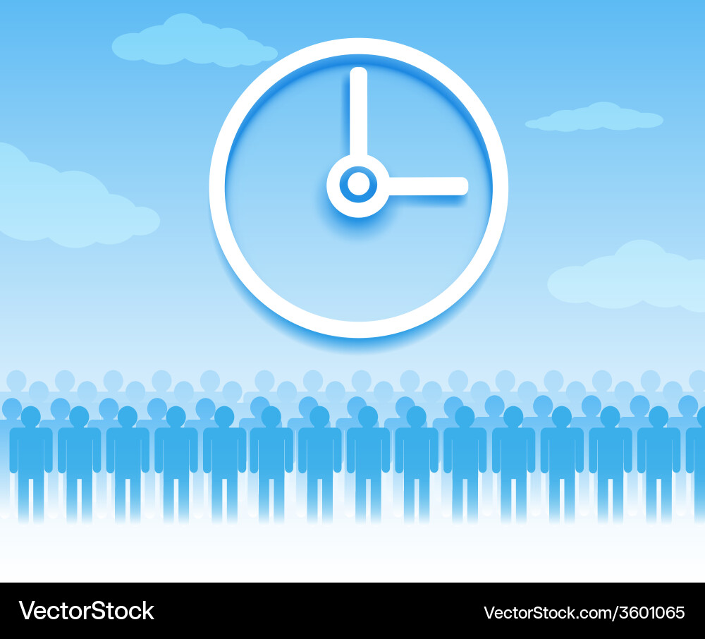 Hintergrund des Zeitmanagements Lizenzfreies Vektorbild