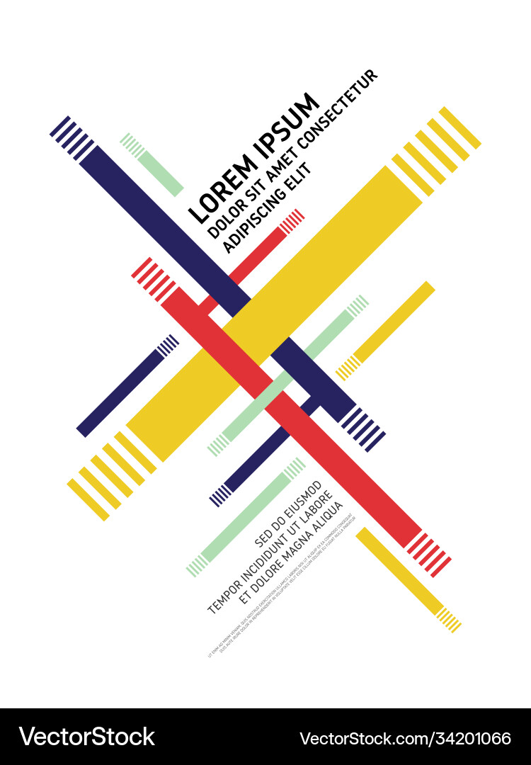 Abstract geometric shape layout design template Vector Image