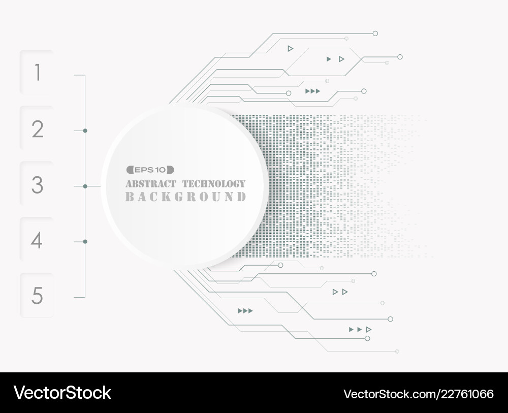 Abstract of electronic futuristic system Vector Image