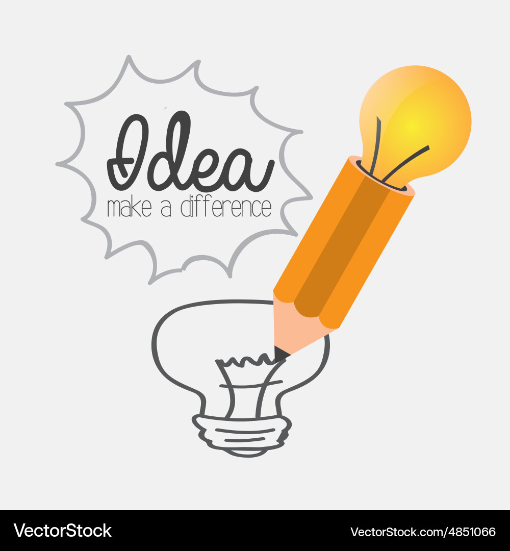 Idea design Royalty Free Vector Image - VectorStock