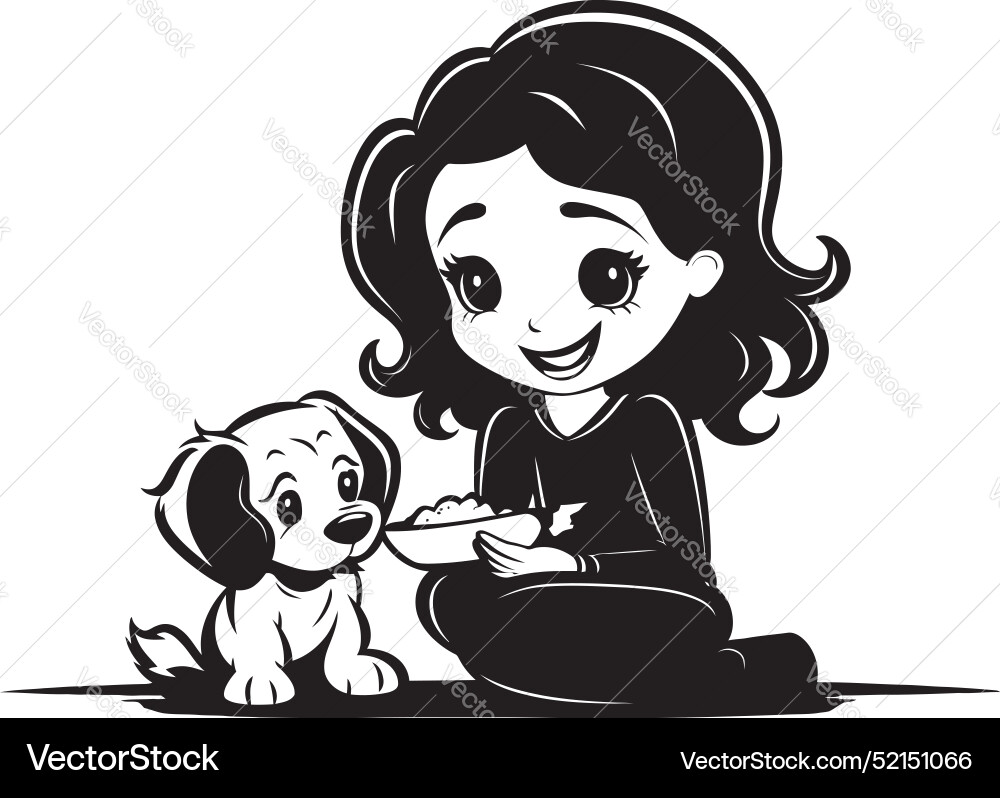 Joyous interaction cartoon iconic emblem little Vector Image
