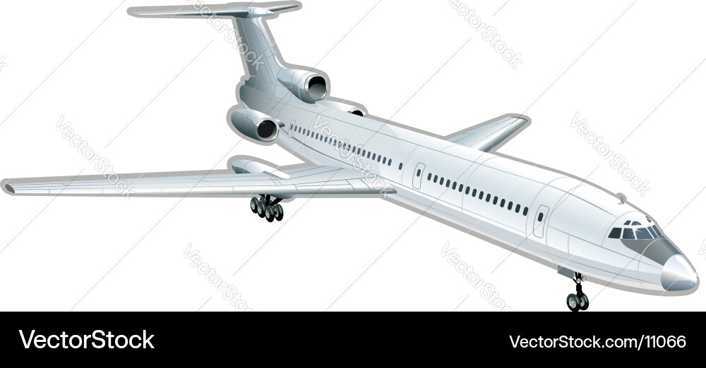 Passenger jet Royalty Free Vector Image - VectorStock