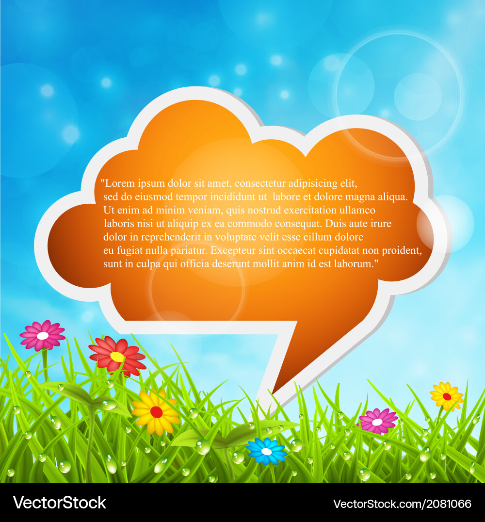 Vibrant Spring Landscape Royalty Free Vector Image