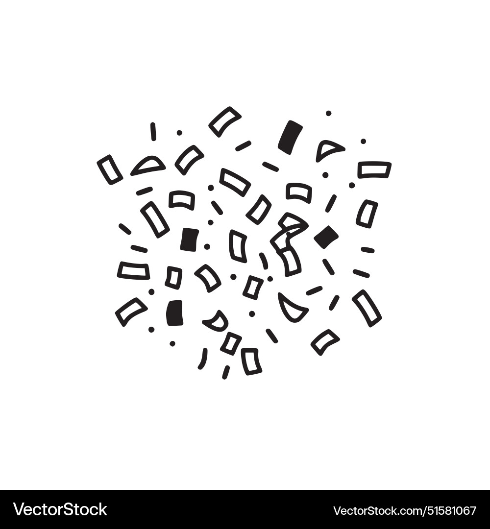 Confetti icons Royalty Free Vector Image - VectorStock