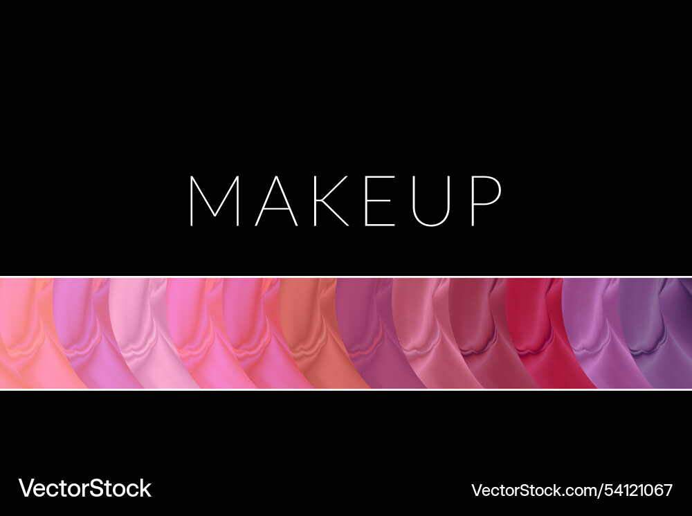 Elegant makeup banner Royalty Free Vector Image