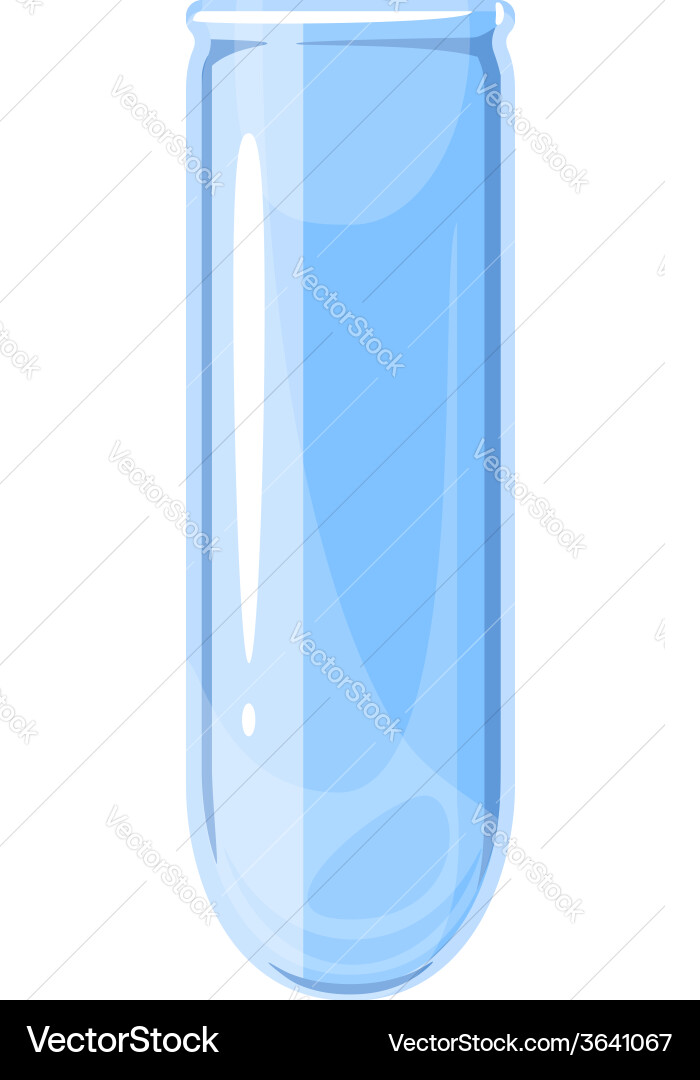 Empty elixir tube Royalty Free Vector Image - VectorStock