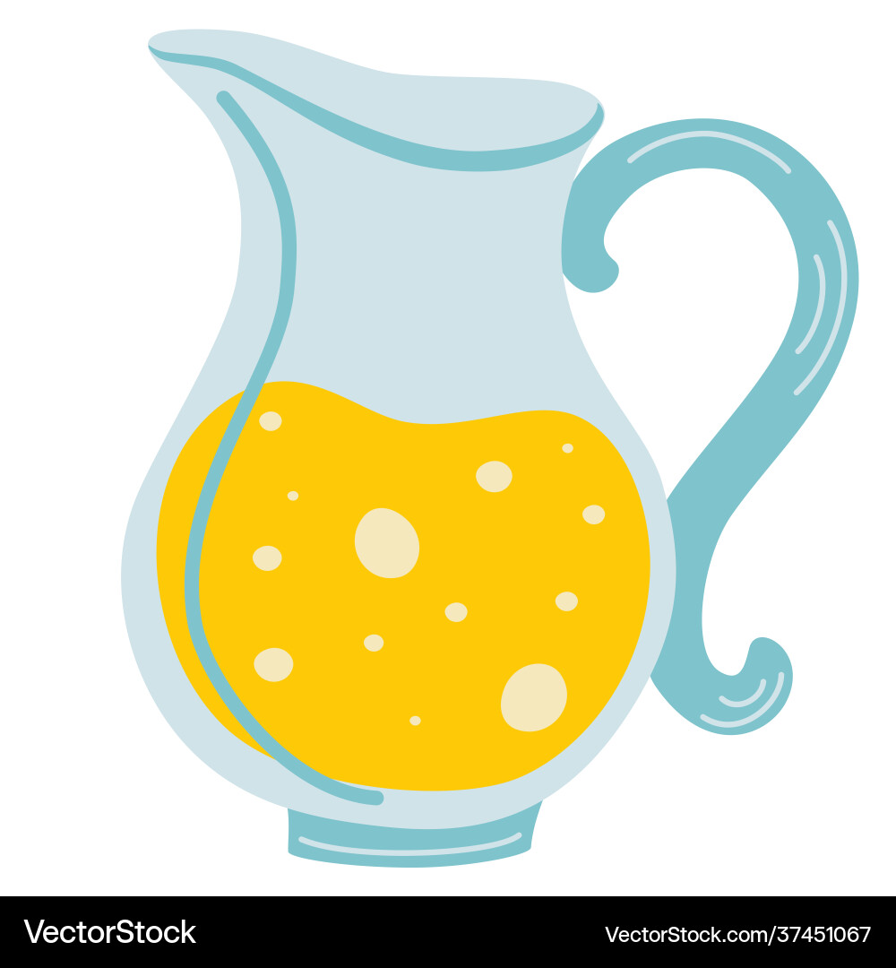 Lemonade juice jug icon cartoon a pitcher Vector Image