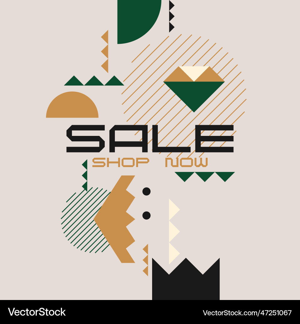 Poster sale bright abstract background Royalty Free Vector