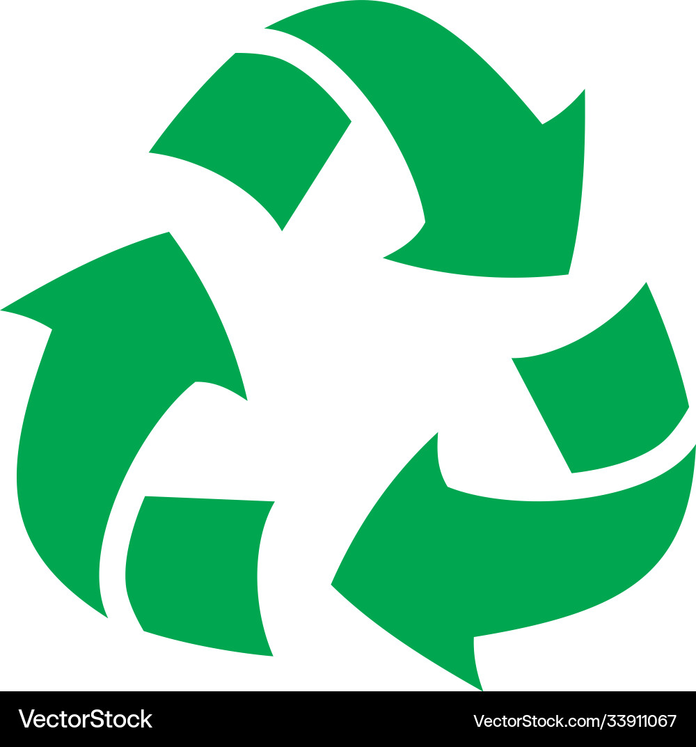 Recycle sign Royalty Free Vector Image - VectorStock