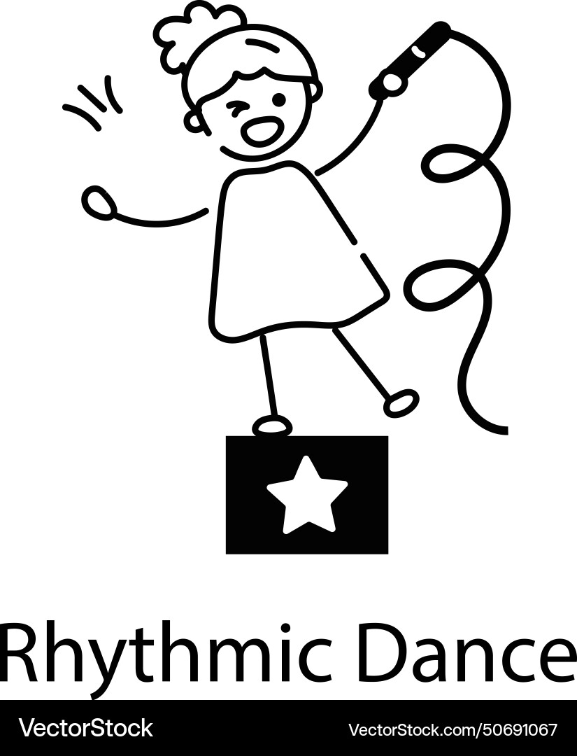 Rhythmic dance Royalty Free Vector Image - VectorStock