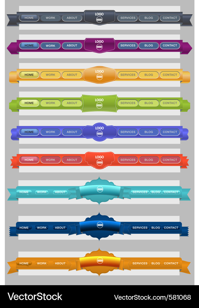 Classic menus Royalty Free Vector Image - VectorStock