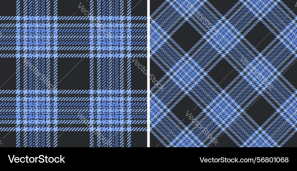 Classic plaid patterns presented in two Royalty Free Vector