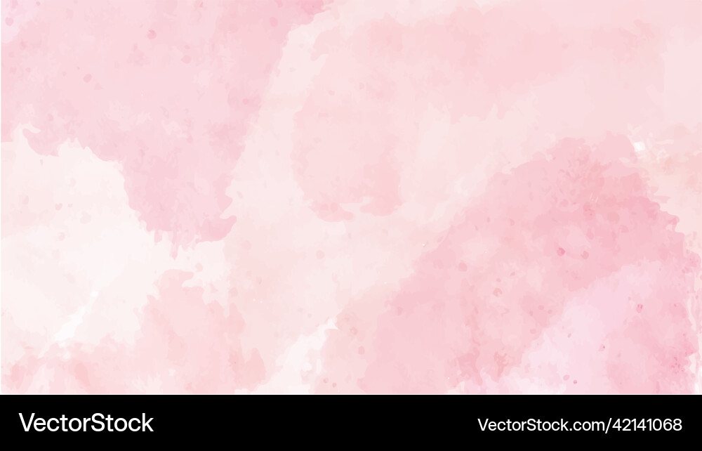 Soft Pink Watercolor Background Royalty Free Vector Image