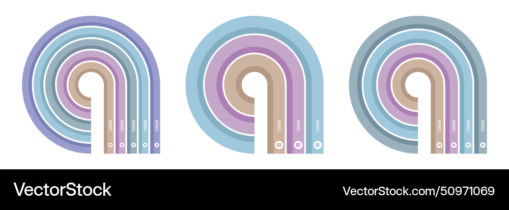 Radial bars infographic chart design modern Vector Image