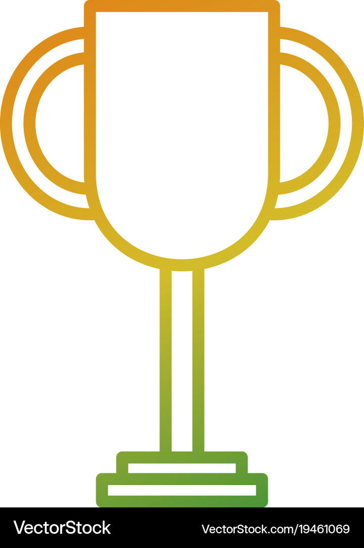 Trophy award winner competition icon Royalty Free Vector