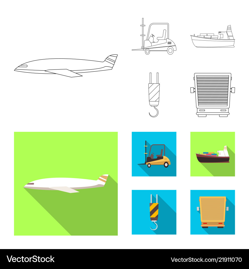 Goods and cargo sign Royalty Free Vector Image